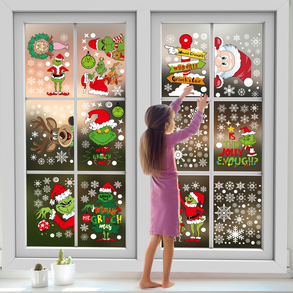 170PCS Grinch Christmas Window Clings – New Age U.S. Inc.