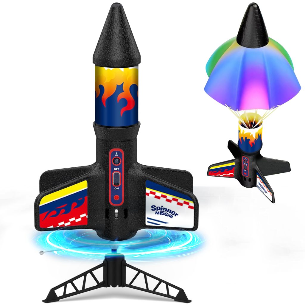 JEEXI Original Rocket Launcher for Kids – Outdoor Toys Electric Flying ...