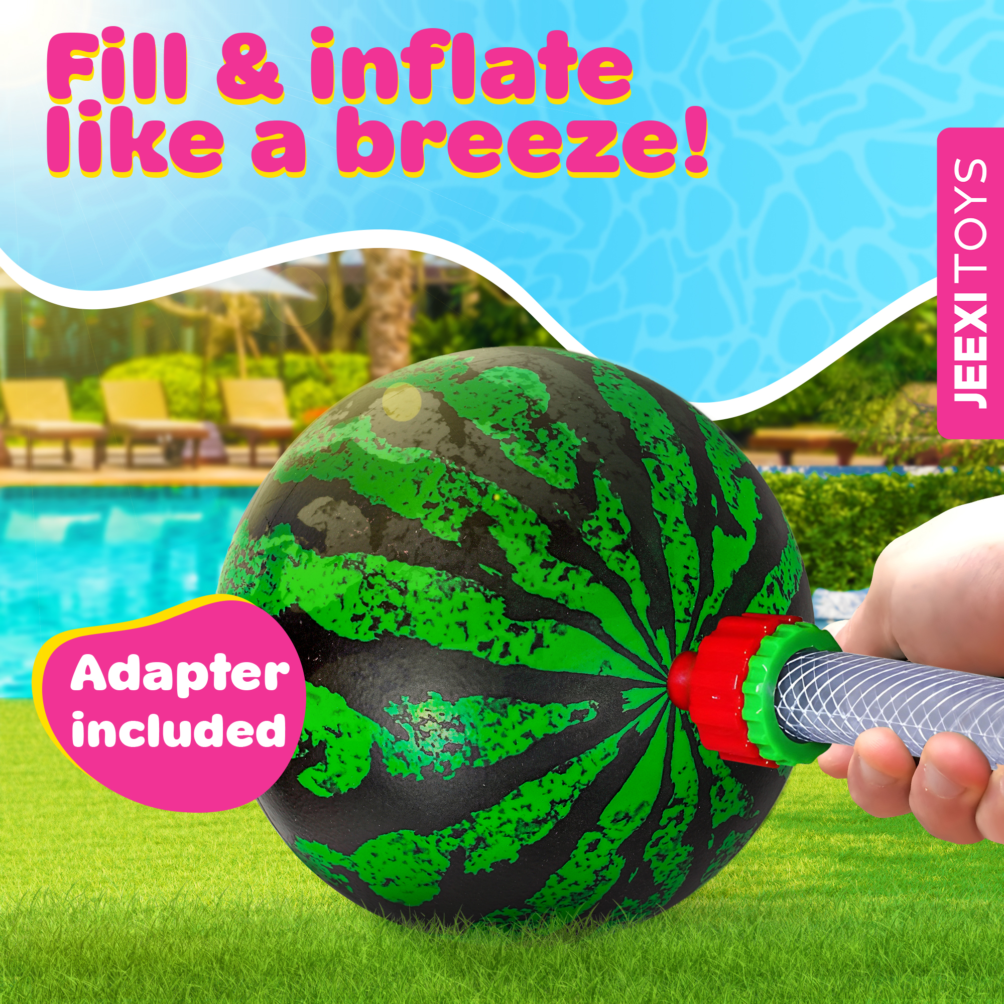 Jeexi Water Ball, 9″ – The Ultimate Swimming Pool Game | Pool Water ...